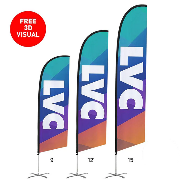 Premium Angled Flags – Freedom Printing & Apparel
